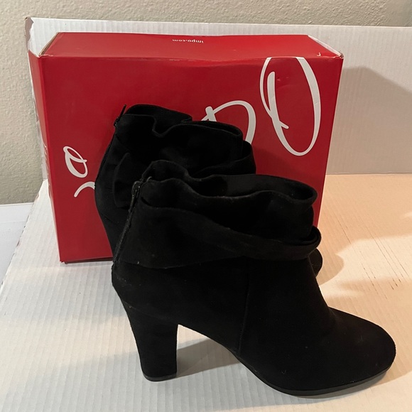 Impo | Shoes | Impo Womens Booties With Bow Blackzip In Backsize Nwt ...